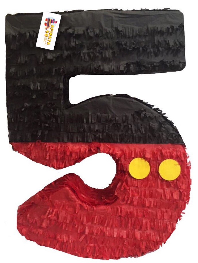 Number Five Pinata Fifth Birthday - Etsy