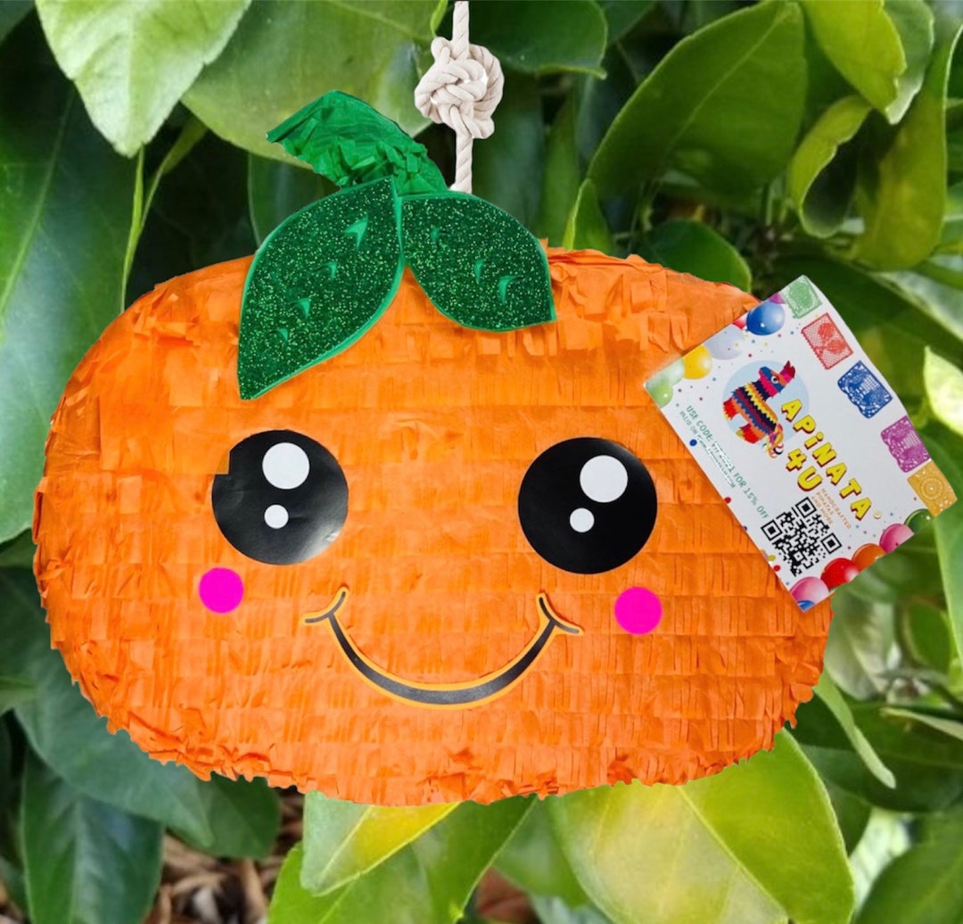 Cute Citrus Pinata Tangerine Orange Color Citrus Themed Birthday ...