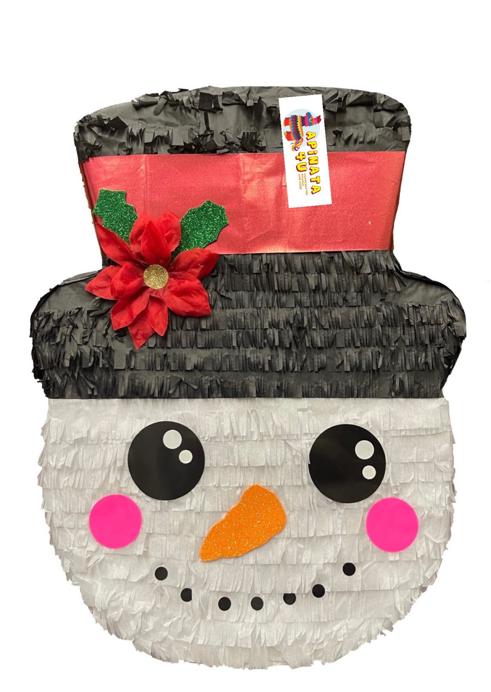 Ready to Ship Snowman Pinata With Black Hat 20"tall - Etsy
