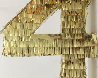 Number Four Pinata | Etsy