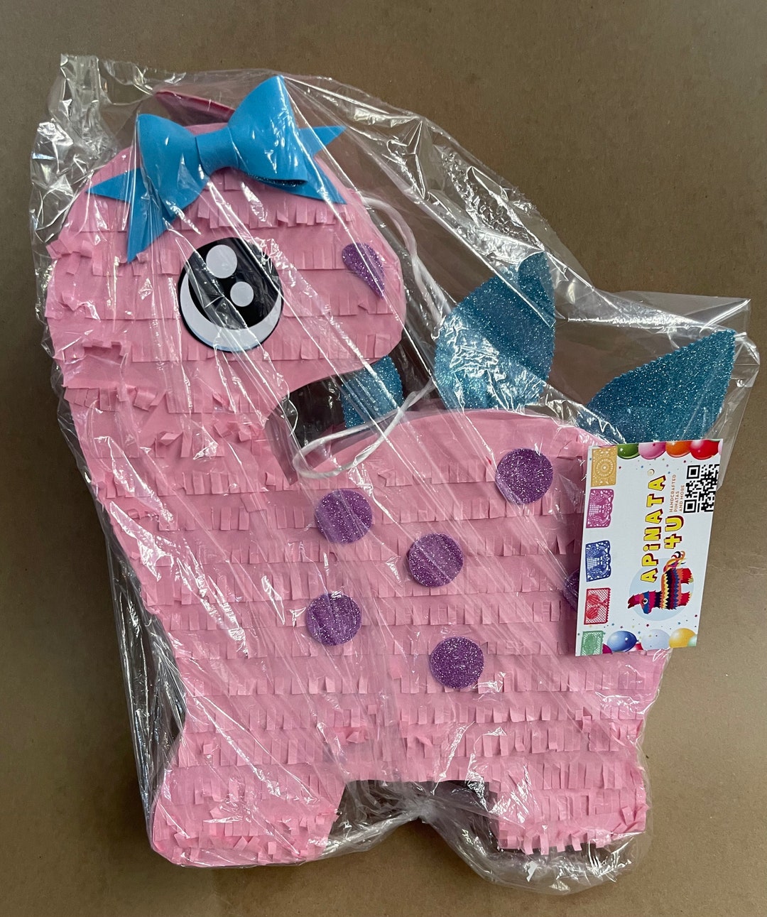 New! Pink Dinosaur Pinata Dino Themed Birthday Party Decoration - Etsy