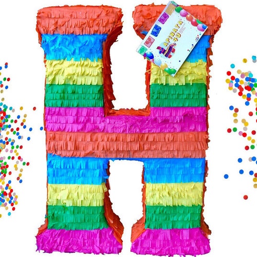 Sale Letter Piñatas 20 Tall Multicolored Fiesta Theme - Etsy