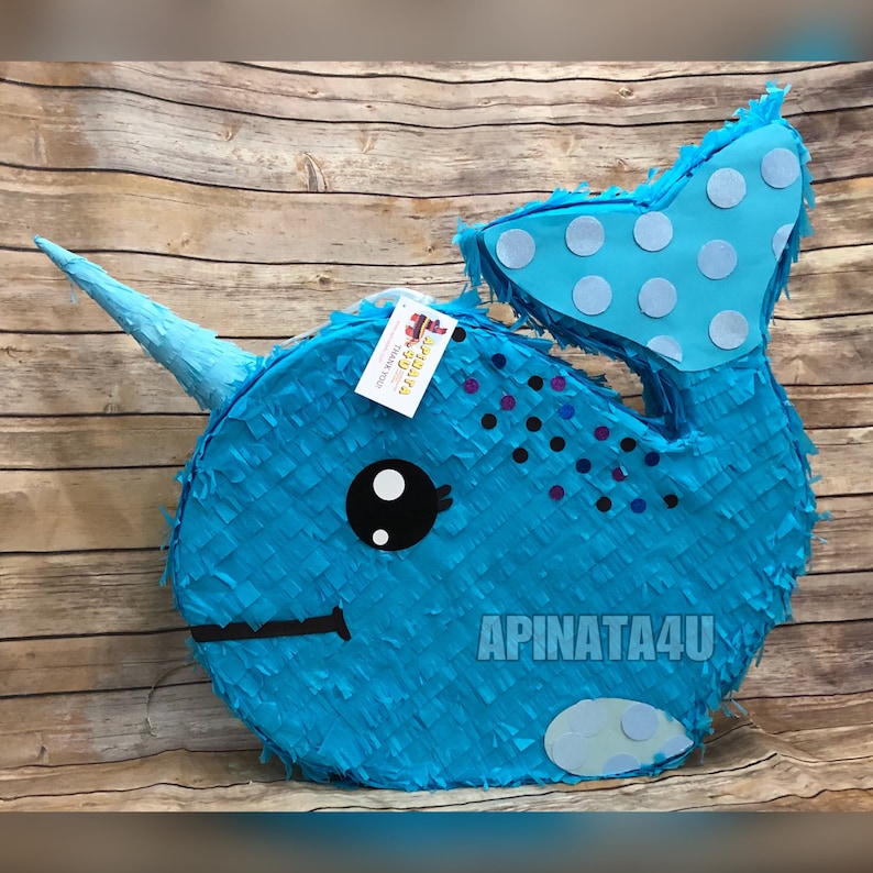 Pinata ballena pinata de Narval Azul | Etsy