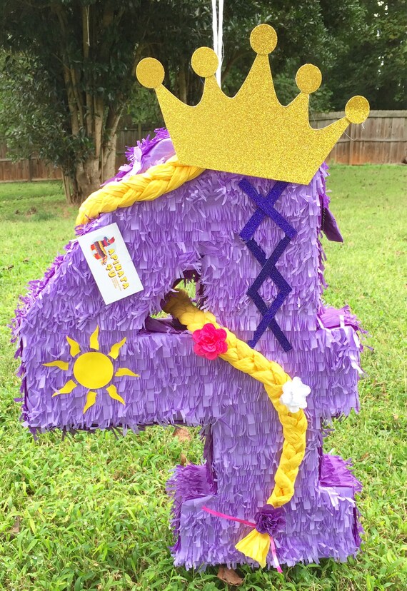 Number Four Pinata Fourth Birthday Princess Theme - Etsy
