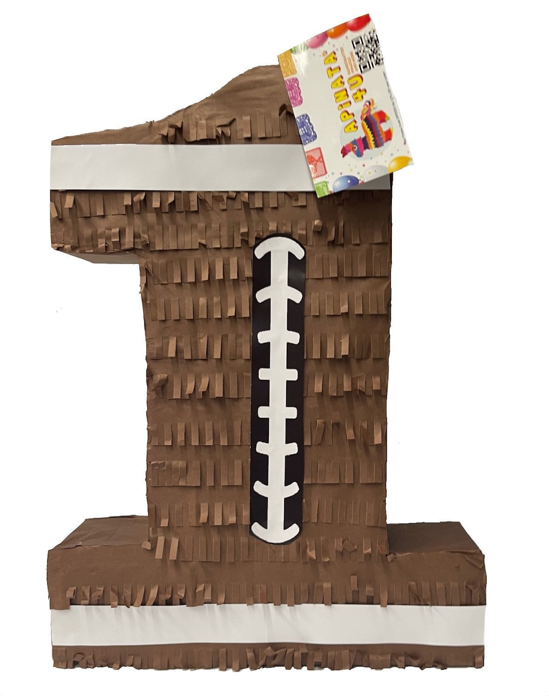 20" Tall Football Number One Pinata Touch Down Birthday Party Supplies ...