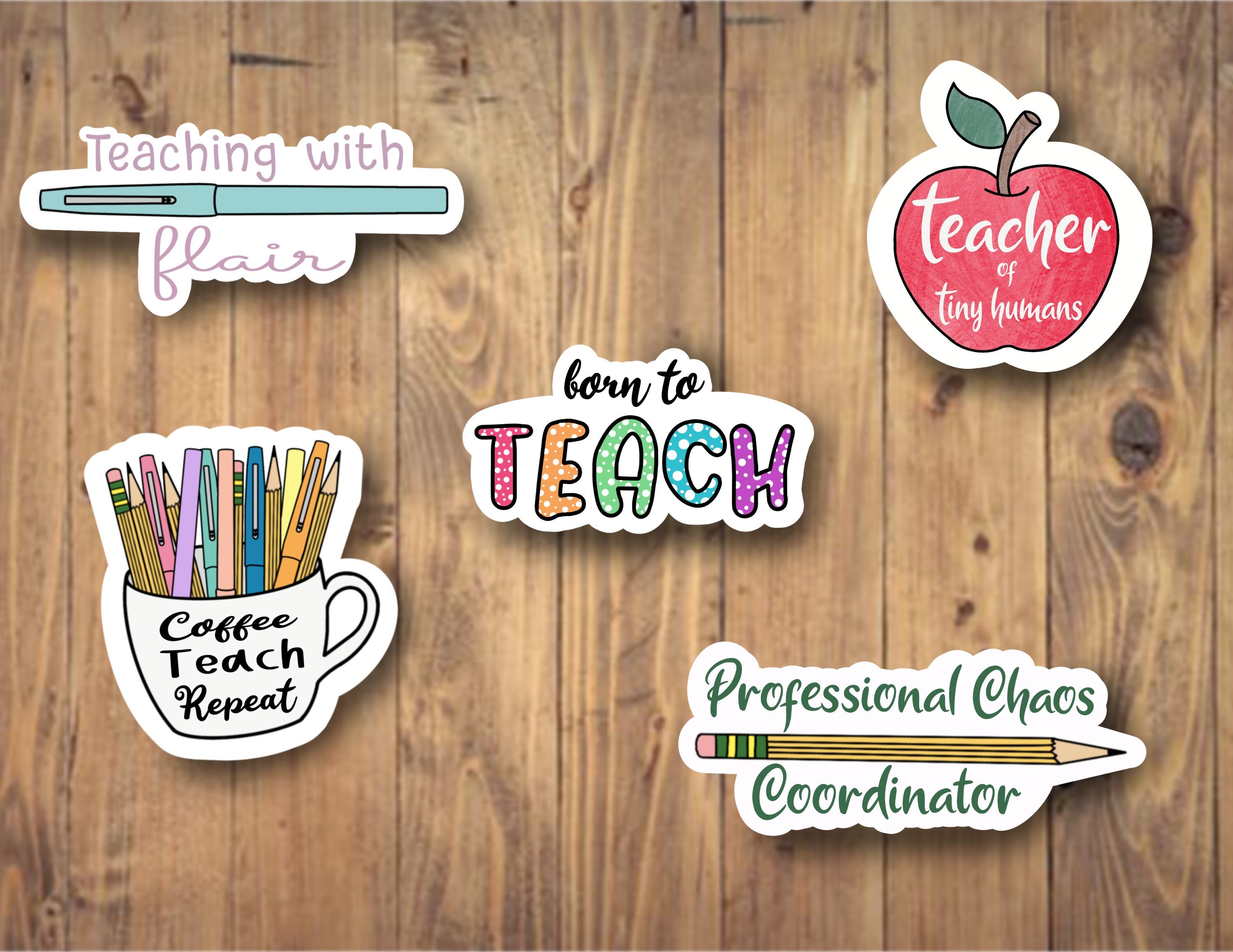 Teacher Stickers/ Water Bottle and Laptop Stickers - Etsy