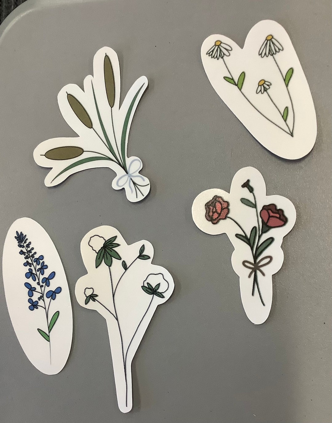Wildflower Stickers/ Wildflower Inspired Stickers/ Water Bottle and ...