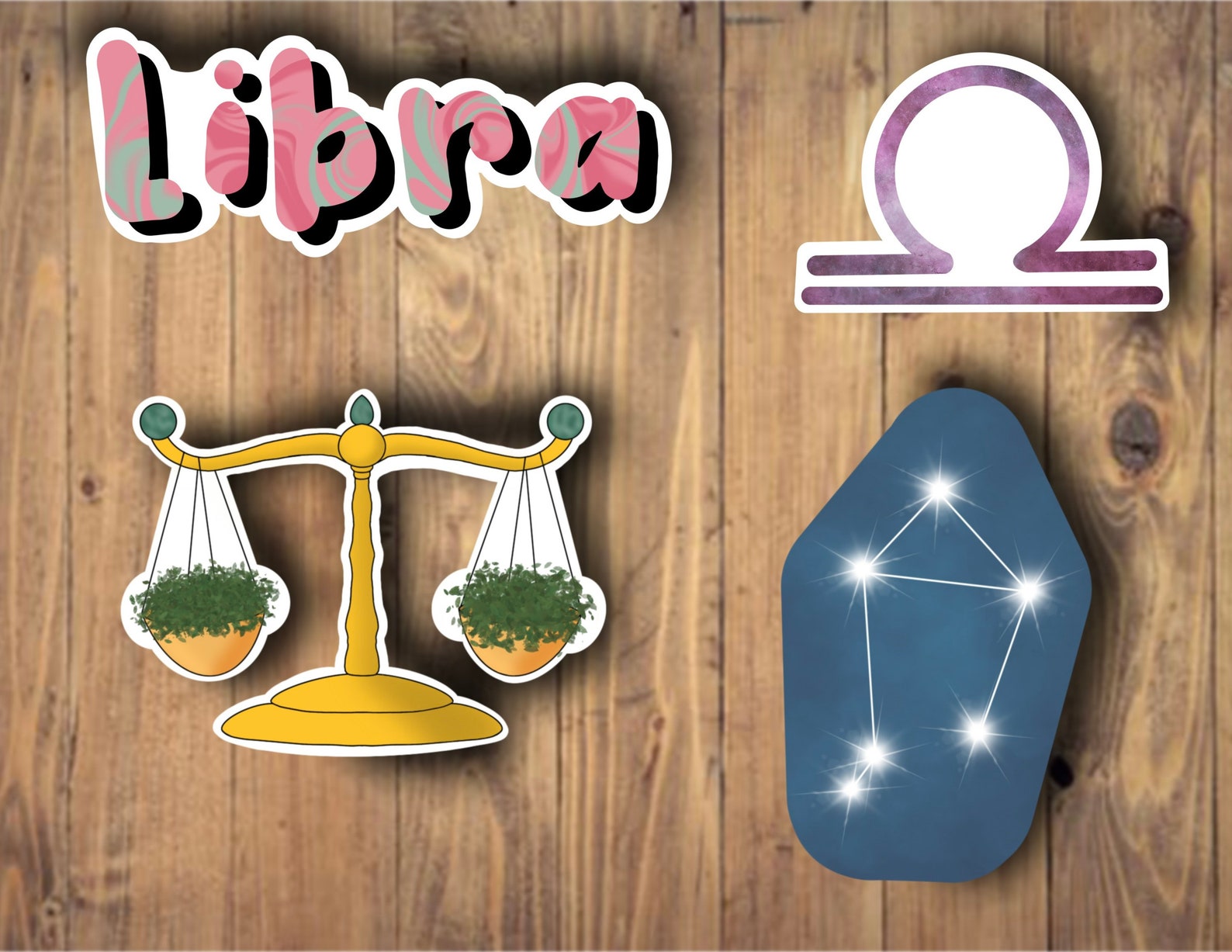 Libra Stickers/ Zodiac Stickers/ Water Bottle and Laptop Stickers - Etsy