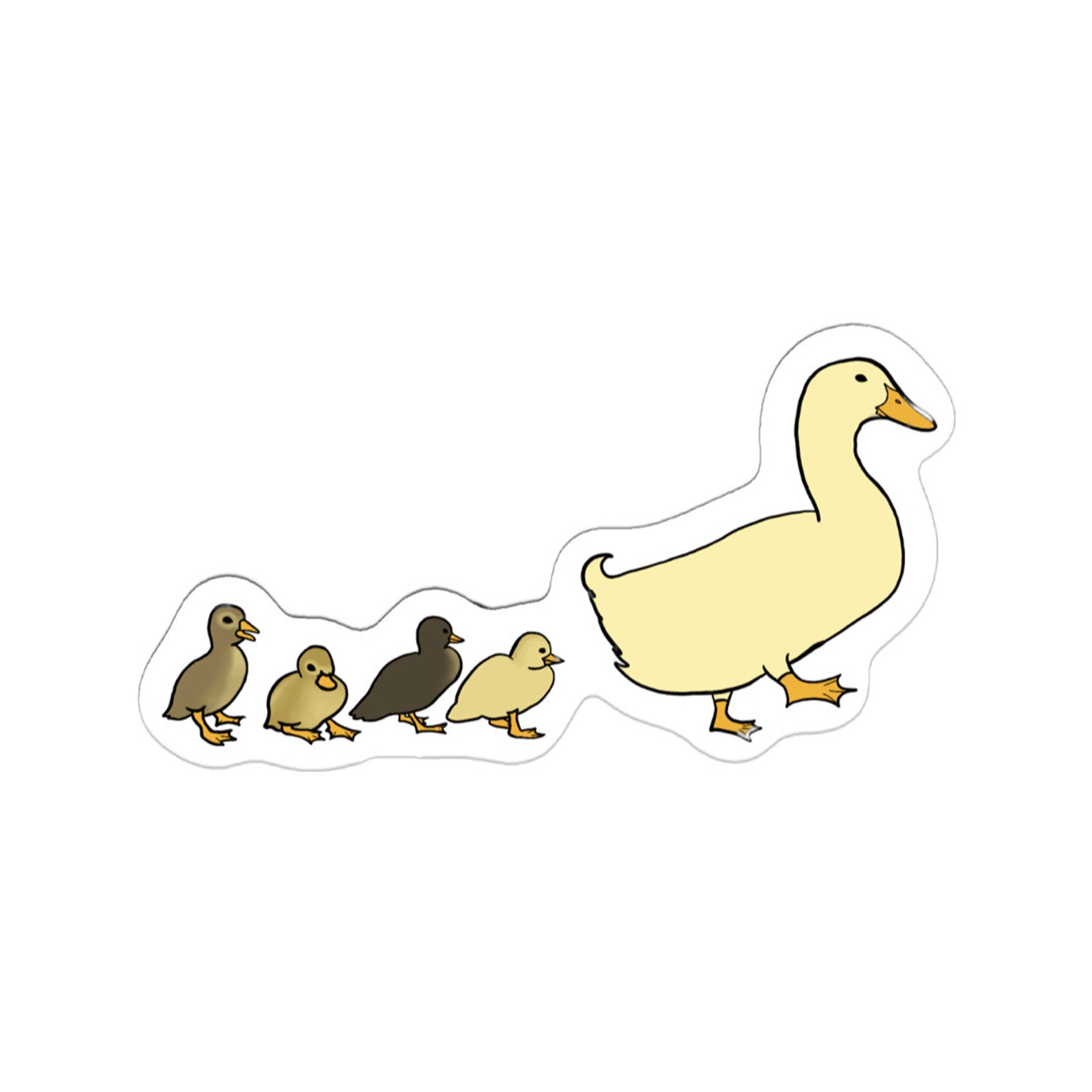 Vinyl Ducks in a Row Sticker - Etsy
