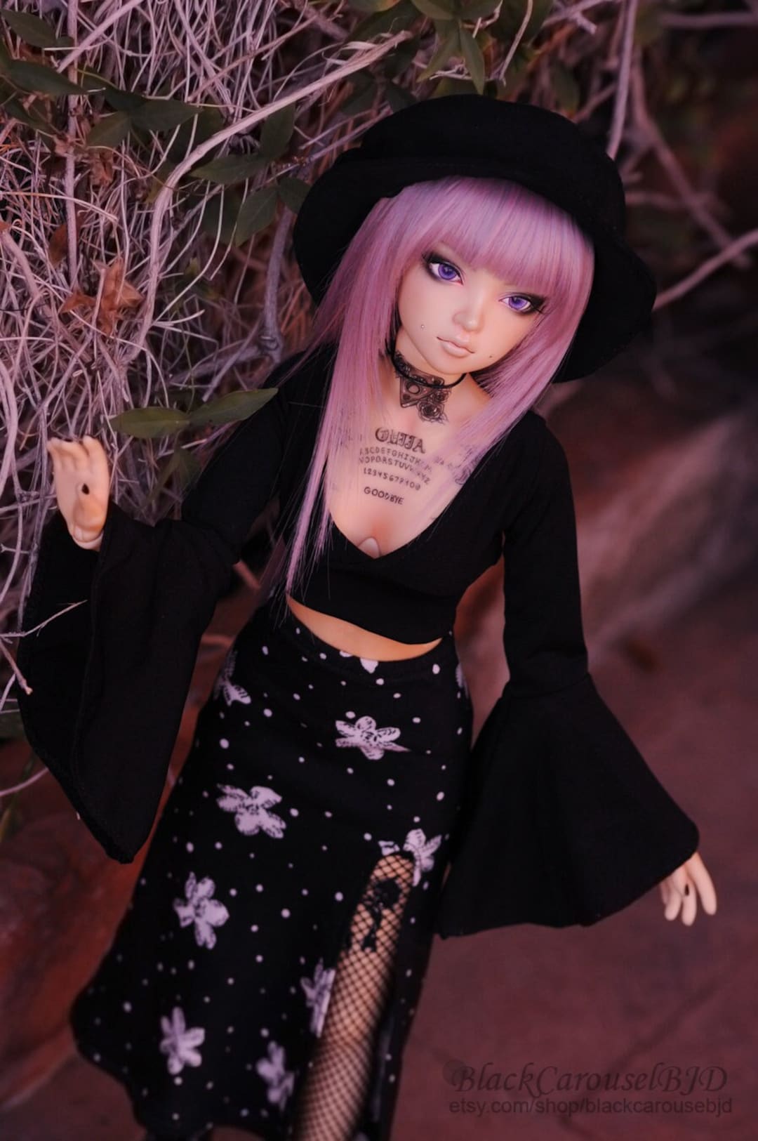 Spells & Bells Crop Top - Bjd Abjd Ball Jointed Doll Balljointed ...