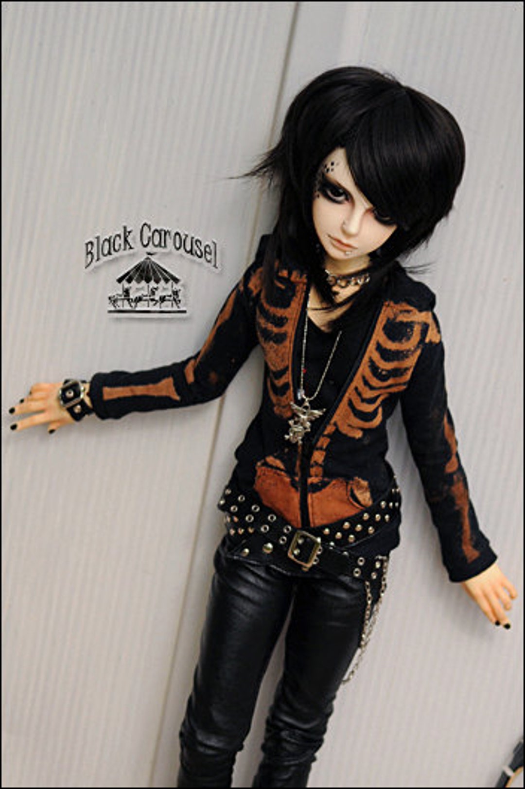 Acid Stained Ribcage Hoodie Bjd 1/4 1/3 Gothic Msd Abjd Asian ...