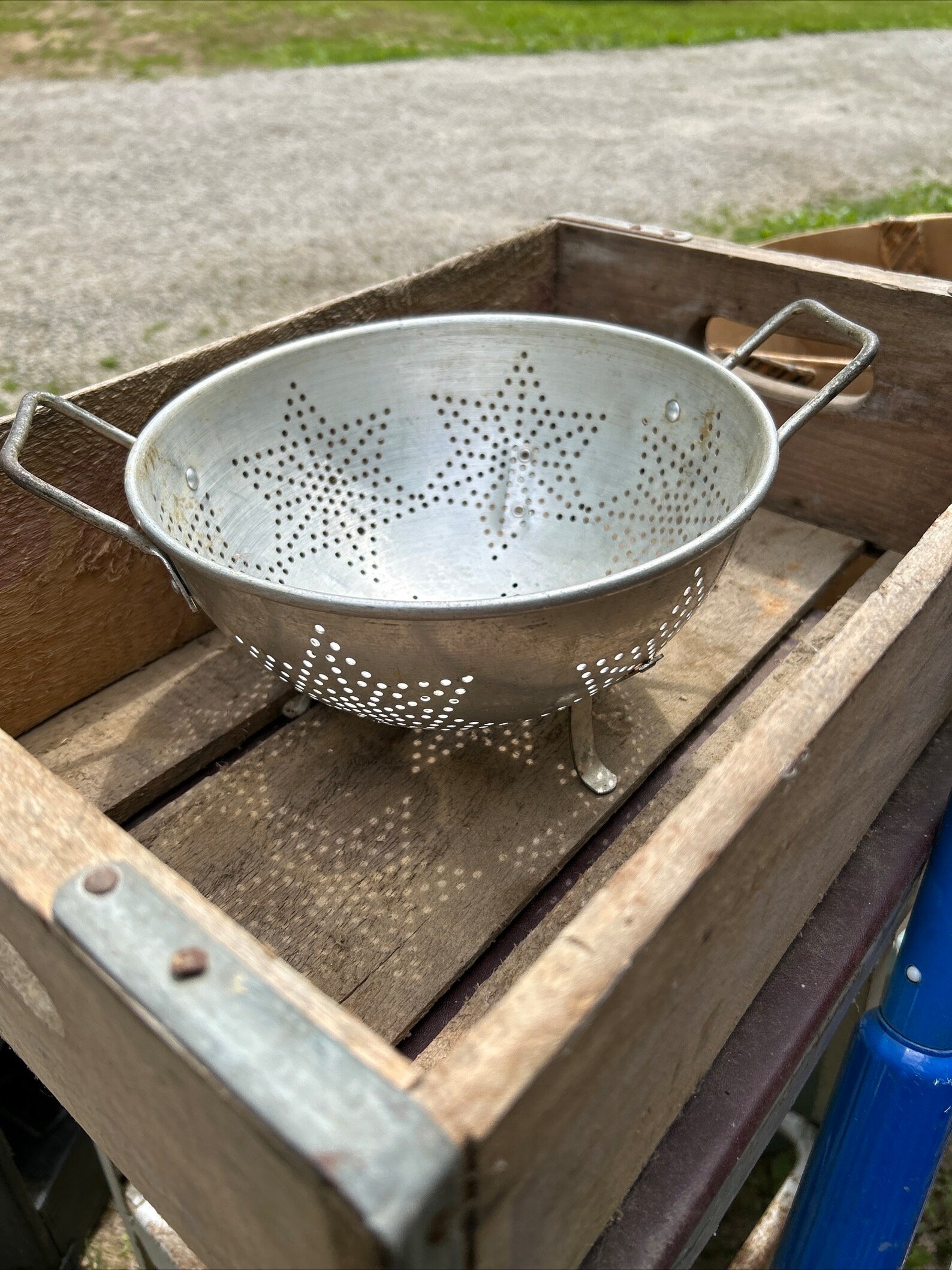 Vintage Aluminum 7 Star Footed Colander Strainer Mcm Heavy Duty - Etsy
