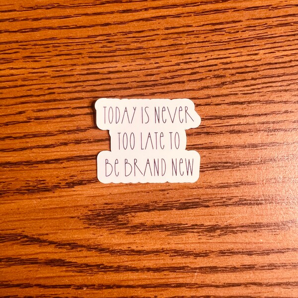 Never Too Late - Etsy