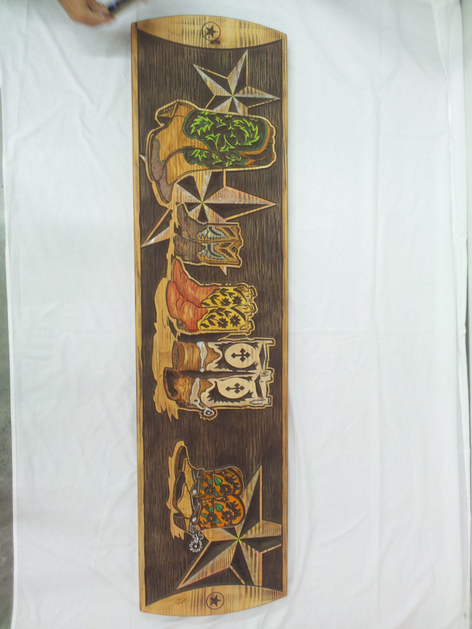 These Boots Custom Wall Hanging Rustic Wall Decor Makes a - Etsy