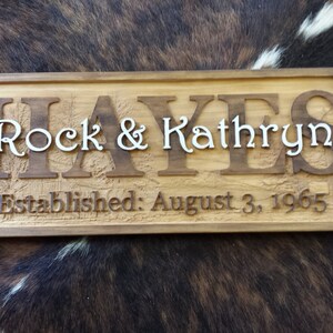 Personalized Rustic Anniversary or Wedding Gift Sign - Etsy