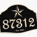 Personalized Texas Star Address Marker Carved Wood Sign Home or Office ...