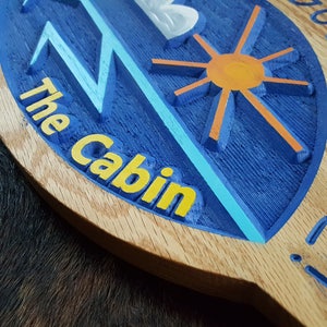 A Colorful and Fun Personalized Lake, Beach, or Island House Sign - Etsy