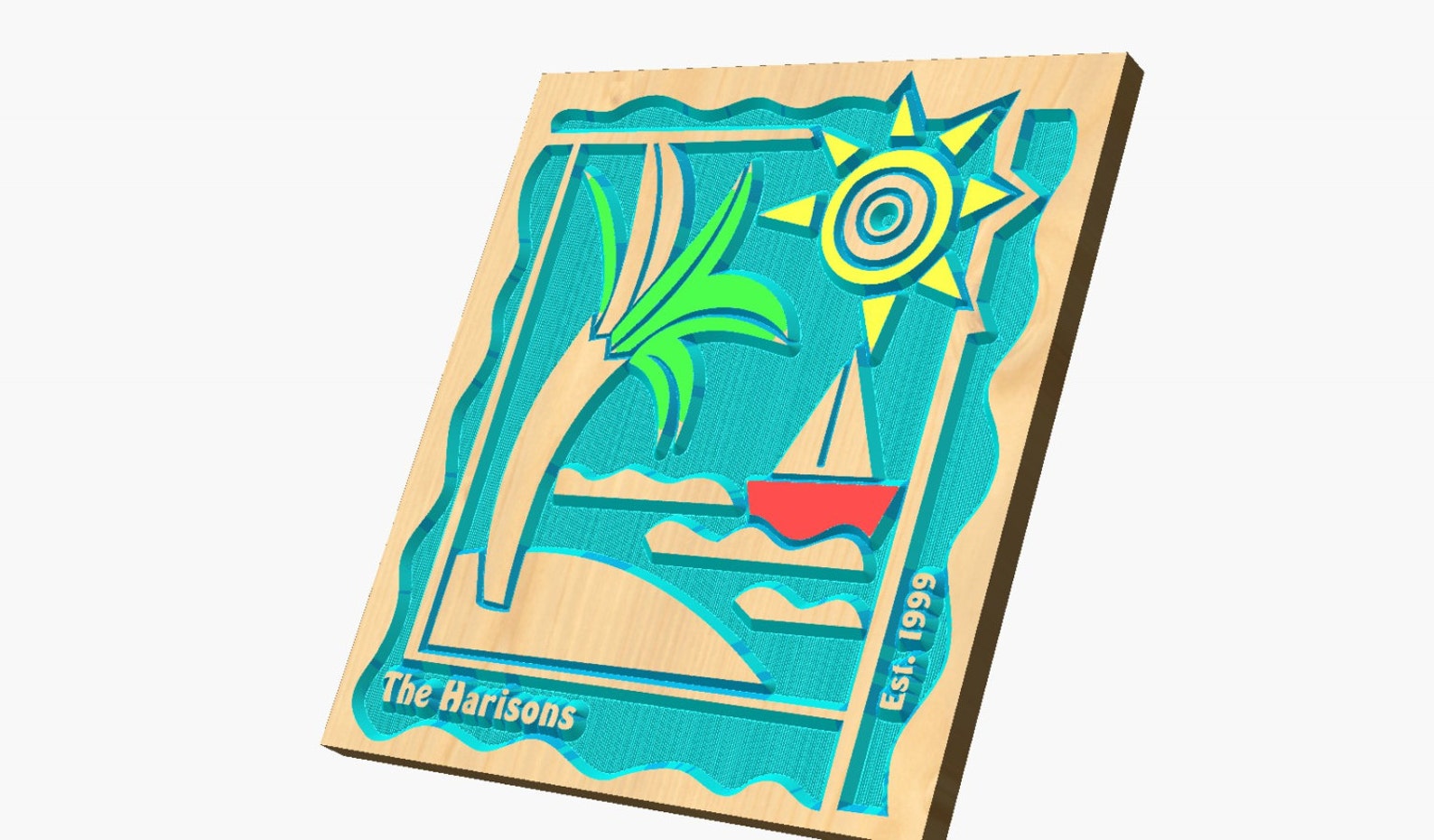 Colorful, Beachy, and Fun Personalized Beach House Sign or Island House ...