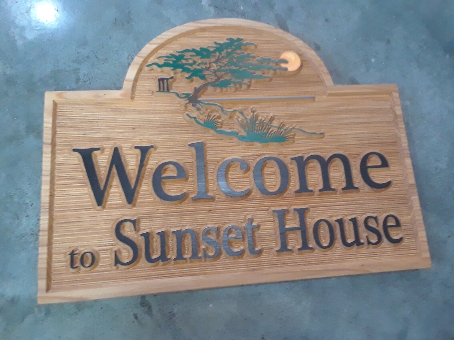 Personalized Welcome / Address Sign Featuring a Beautiful - Etsy