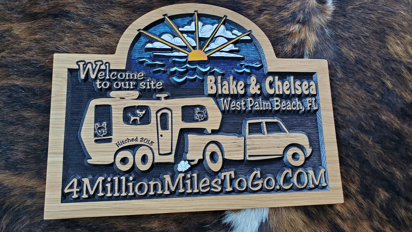 5th Wheel RV Sign Camping Life is Good Carved Wood Hand - Etsy