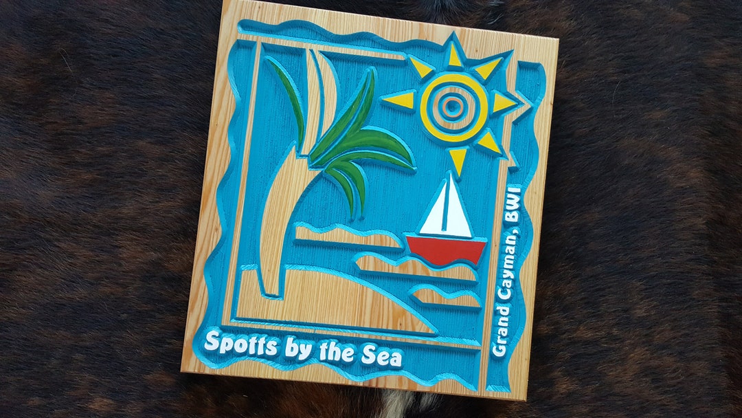Colorful, Beachy, and Fun Personalized Beach House Sign or Island House ...