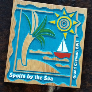 Colorful, Beachy, and Fun Personalized Beach House Sign or Island House ...