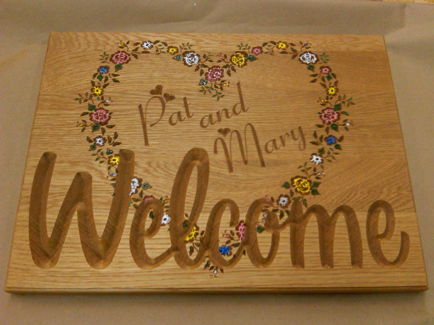 Personalized Welcome Heart | Etsy