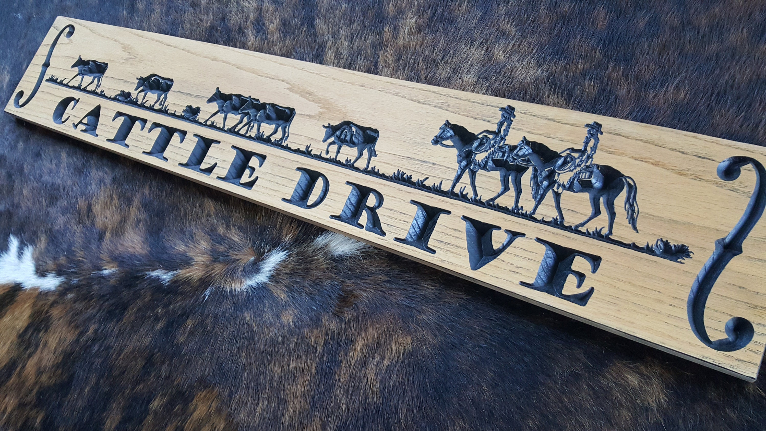 Cattle Drive A Wonderful Addition to You Ranch Ranch Sign - Etsy