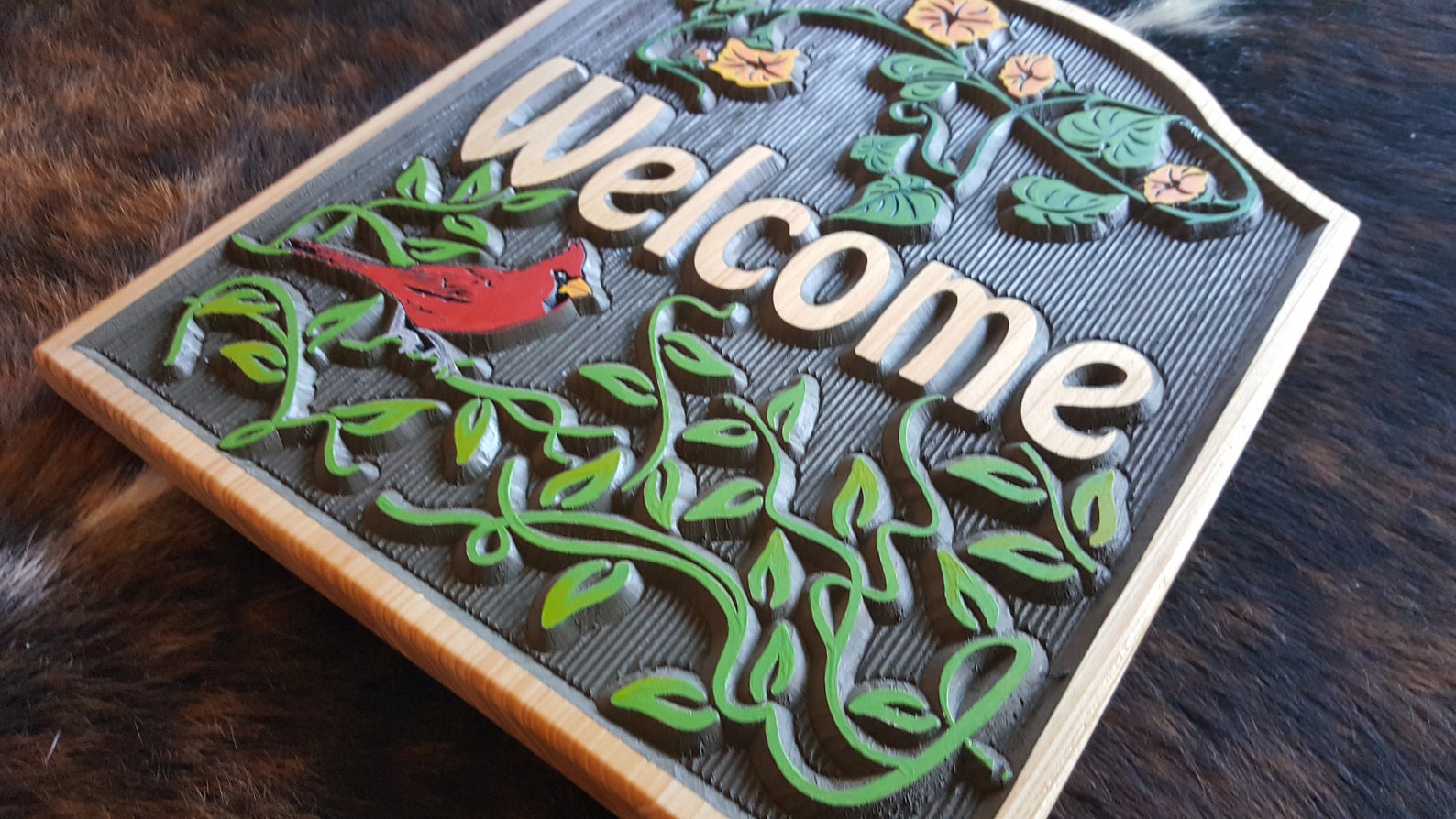 Colorful Address or Welcome Sign Highlighted by Vines | Etsy