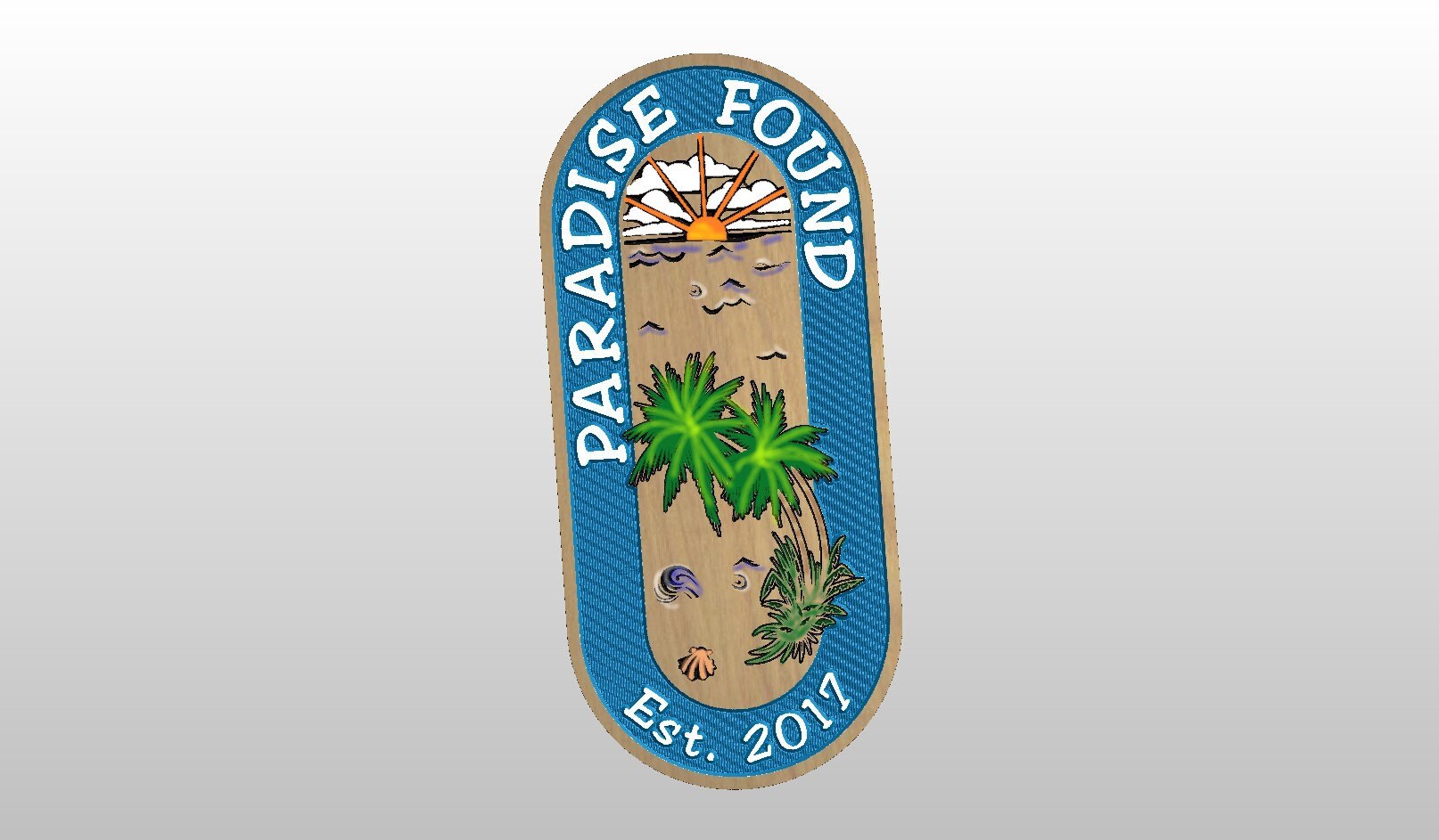 Paradise Found - Beach House Sign