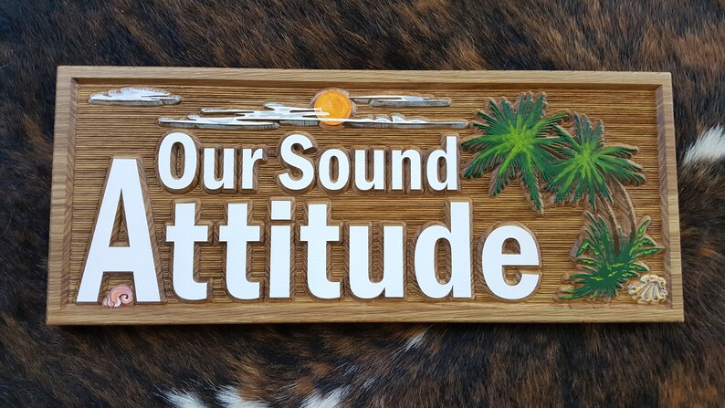 Personalized Welcome / Address Sign Featuring a Beautiful Cypress Tree ...