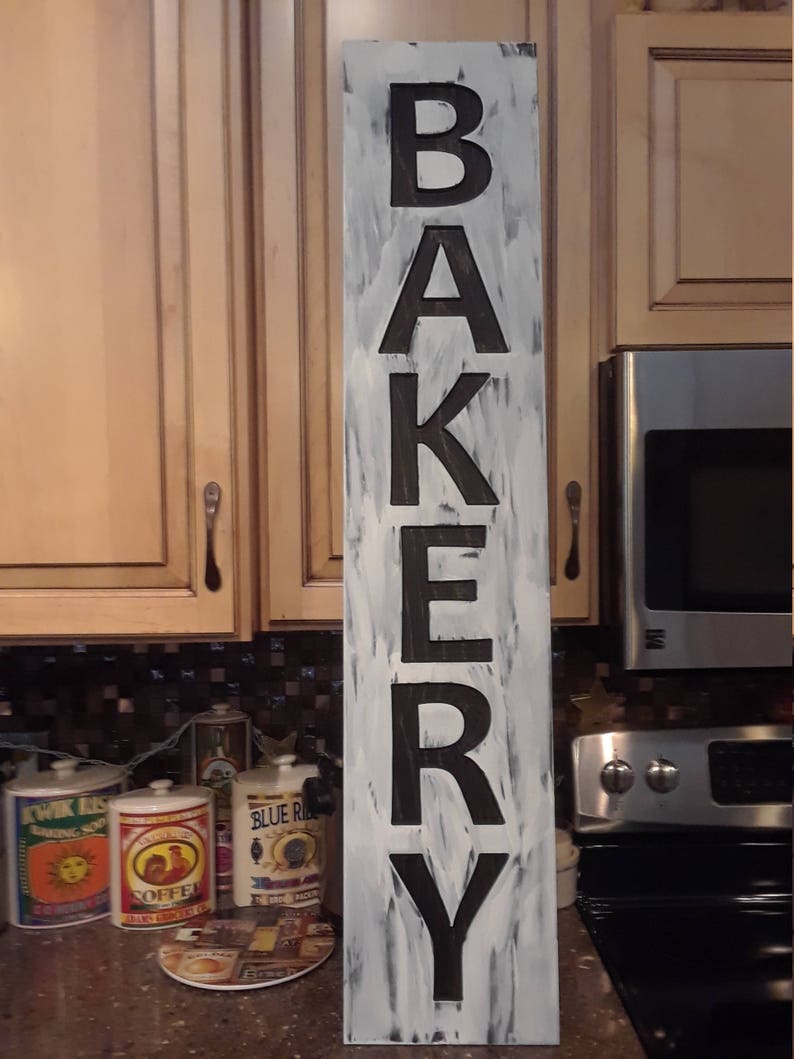 Carved Wood Farmhouse Designs Hand Painted Vertical Bakery - Etsy