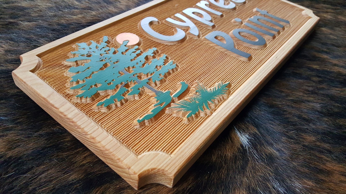 Personalized Welcome / Address Sign Featuring a Beautiful | Etsy