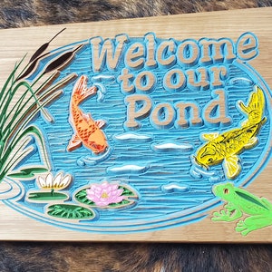 Personalized Lake House or Beach House Carved Wood Sign Or... an ...