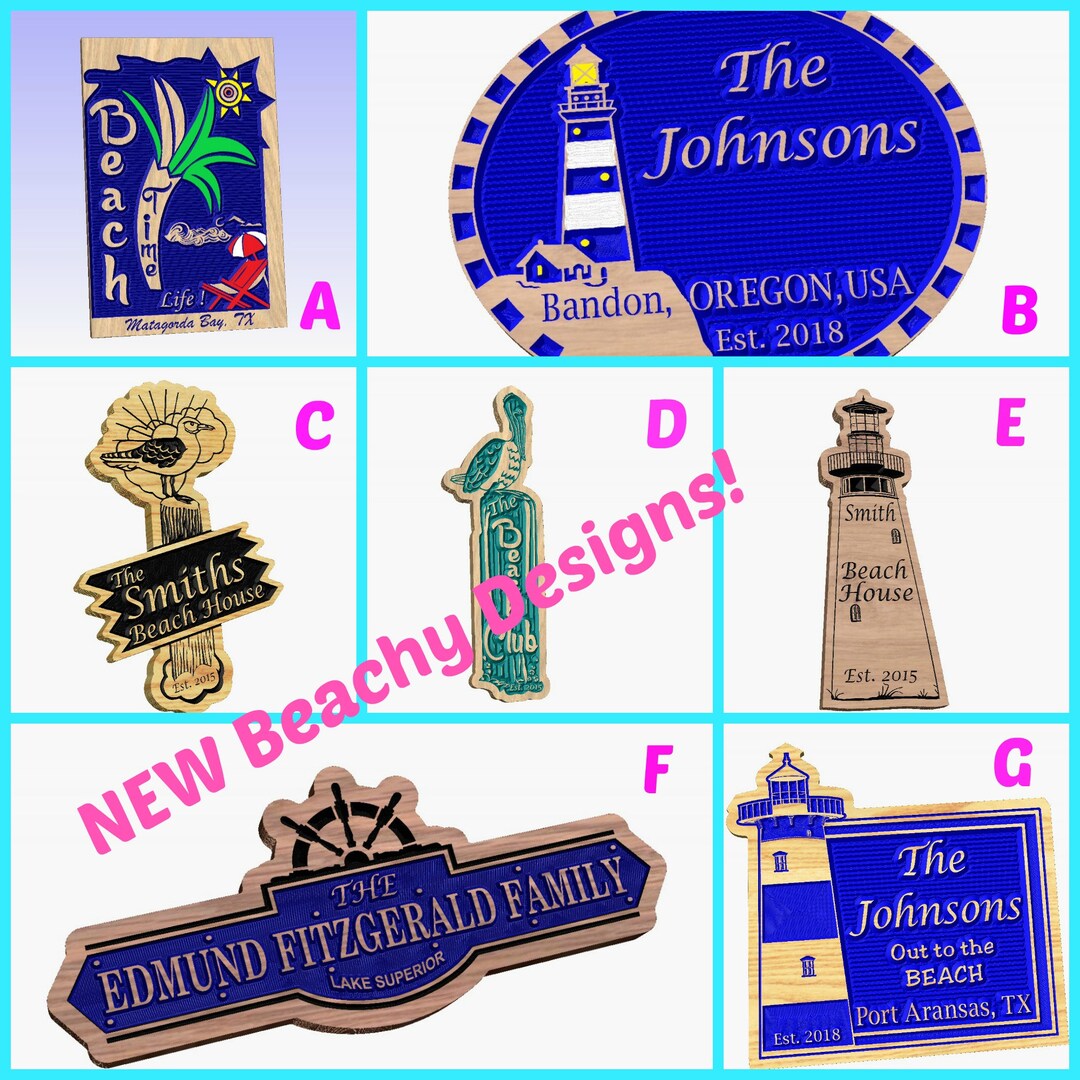 Beach Signs, Nautical Beach Signs, Fun Beach, Toes in the Sand, Address ...