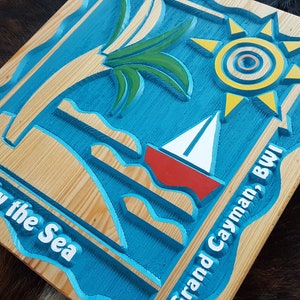 Colorful, Beachy, and Fun Personalized Beach House Sign or Island House ...