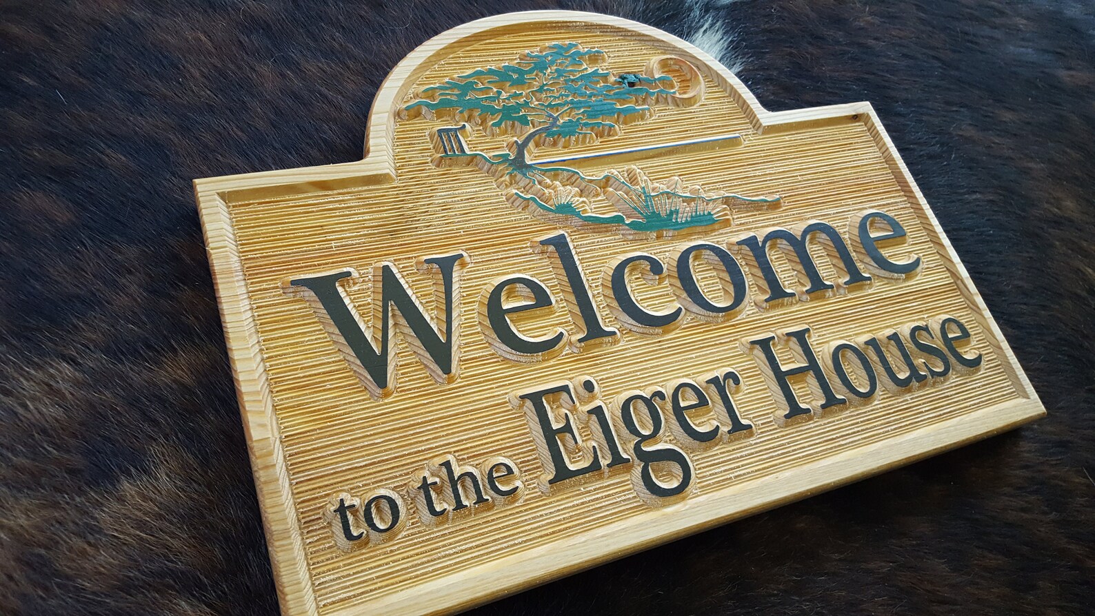 Personalized Welcome / Address Sign Featuring a Beautiful - Etsy