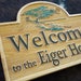 Personalized Welcome / Address Sign Featuring a Beautiful - Etsy