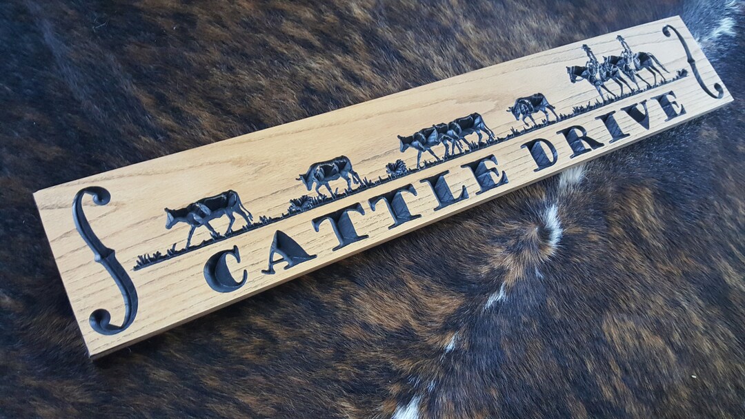 Cattle Drive A Wonderful Addition to You Ranch Ranch Sign Farm Sign - Etsy