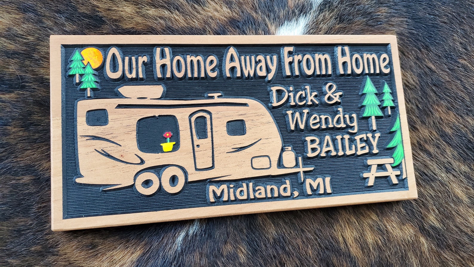 Personalized Camper Sign Life is a Highway Bumper Pull - Etsy