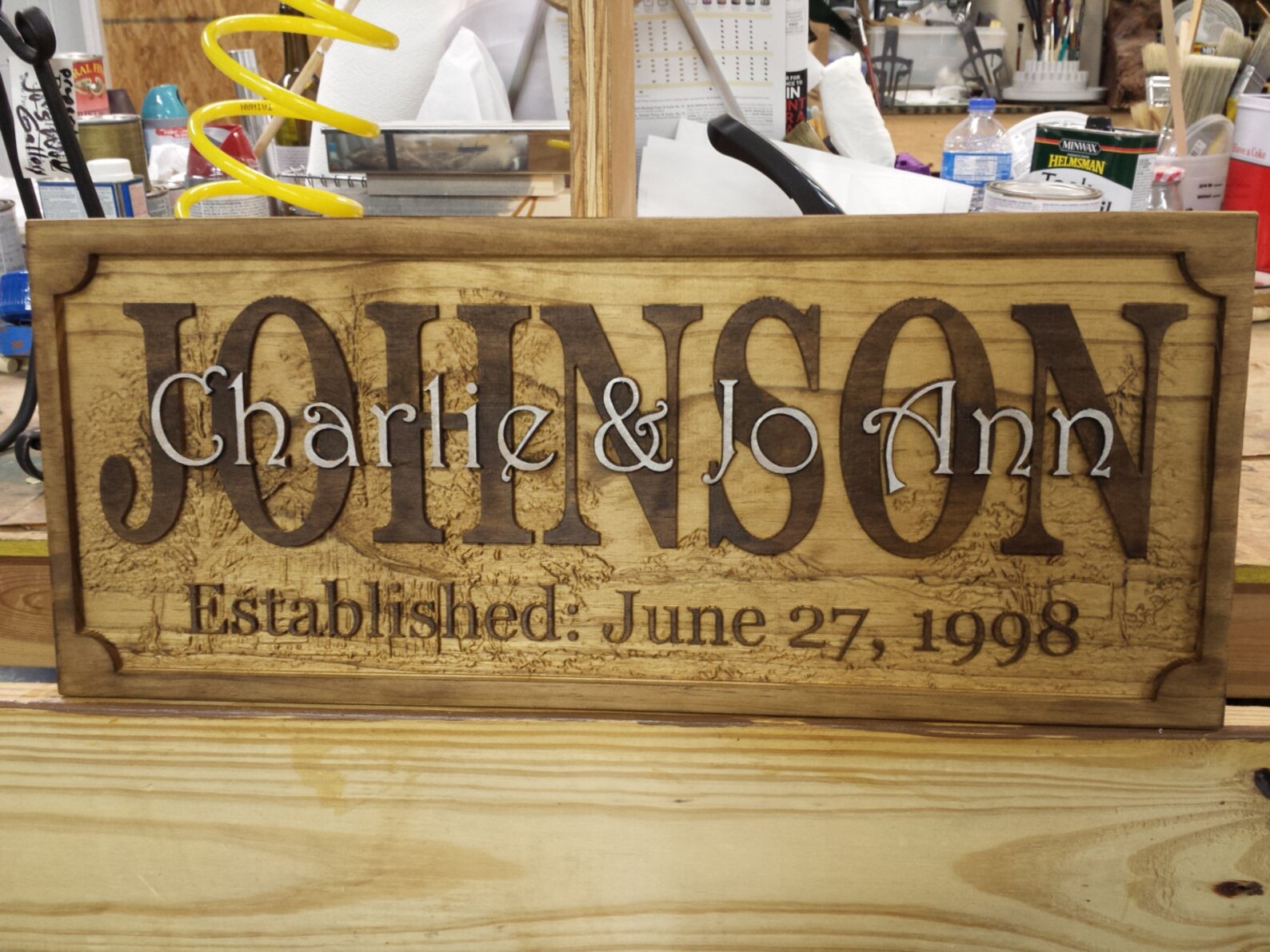 Personalized Rustic Anniversary or Wedding Gift Sign - Etsy