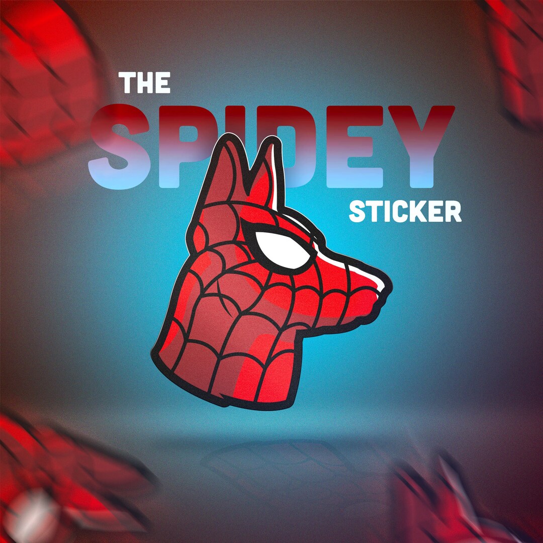 Spidey K9 VINYL Decal 3 In.belgian Malinois, German Shepherd, Maligator ...