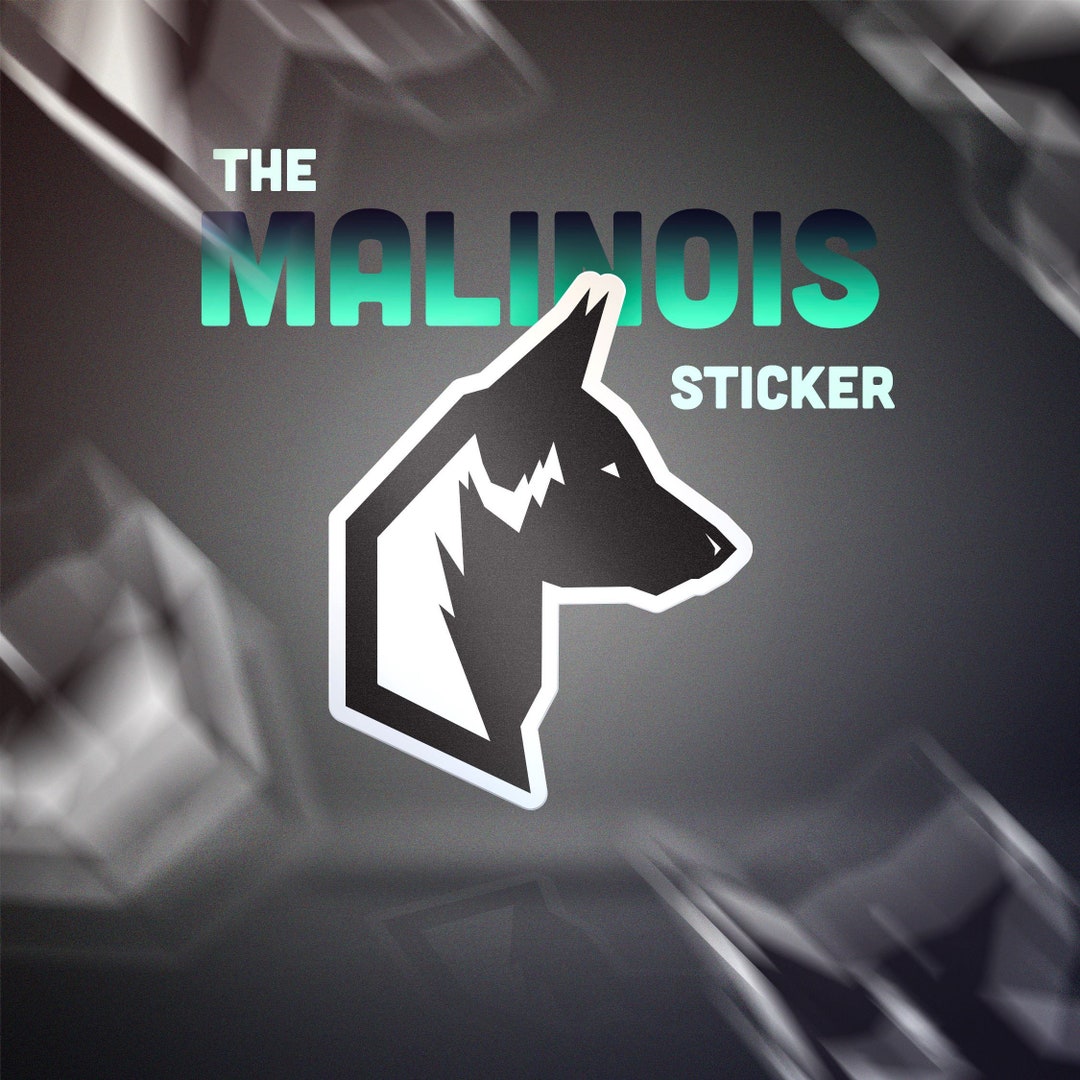 MALINOIS VINYL DECAL 5 In. Malinois Vinyl Decal:ak9, Alpha K9, Alpha ...