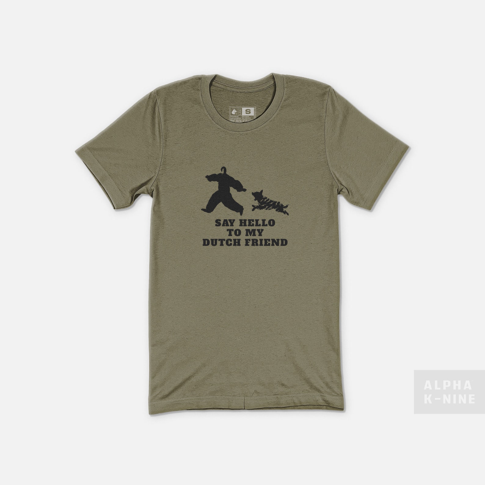 Say Hello Dutch Shepherd Unisex T-shirt-dutch Shepherds, Malinois ... Say Hello Dutch Shepherd Unisex T-shirt-dutch Shepherds, Malinois ...