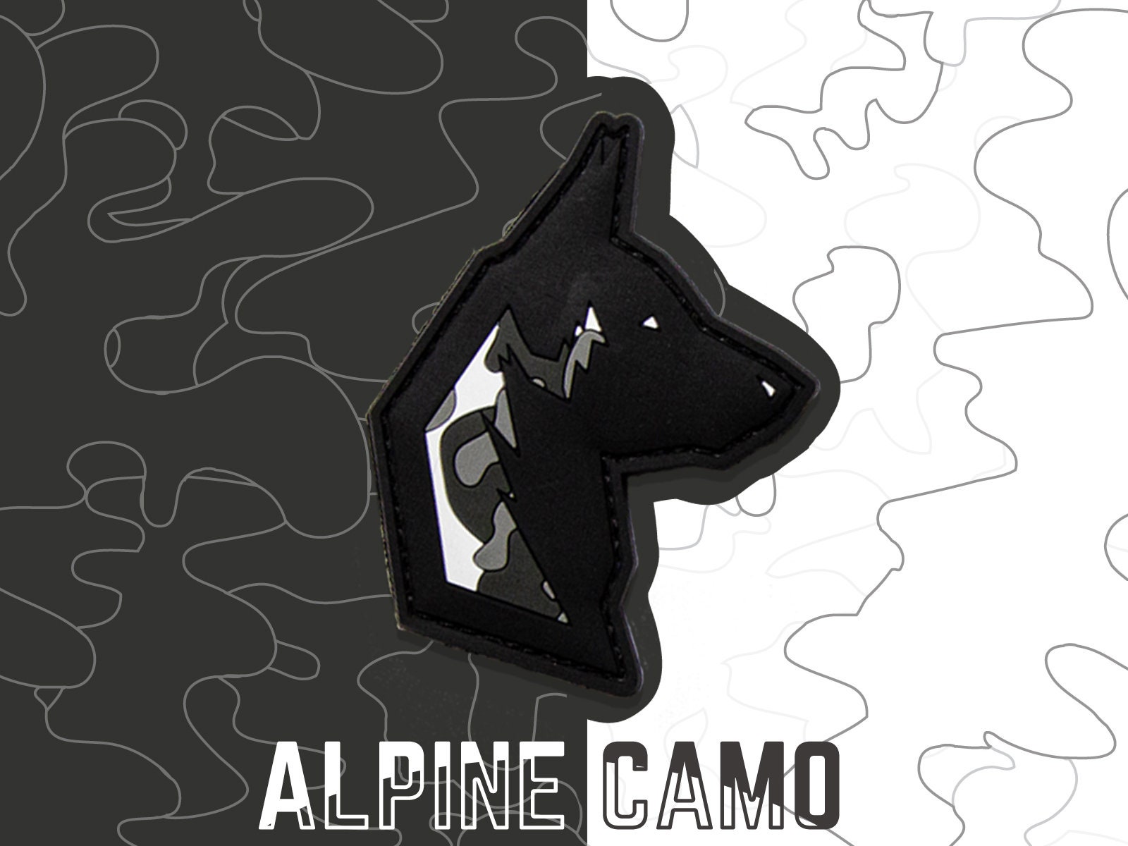 ALPINE Camo Malinois PVC Patch 3 inch Height | Etsy