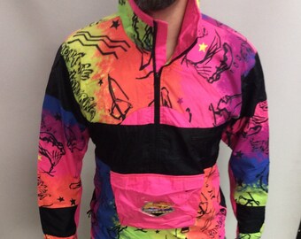 Neon Nylon Jacket | Etsy