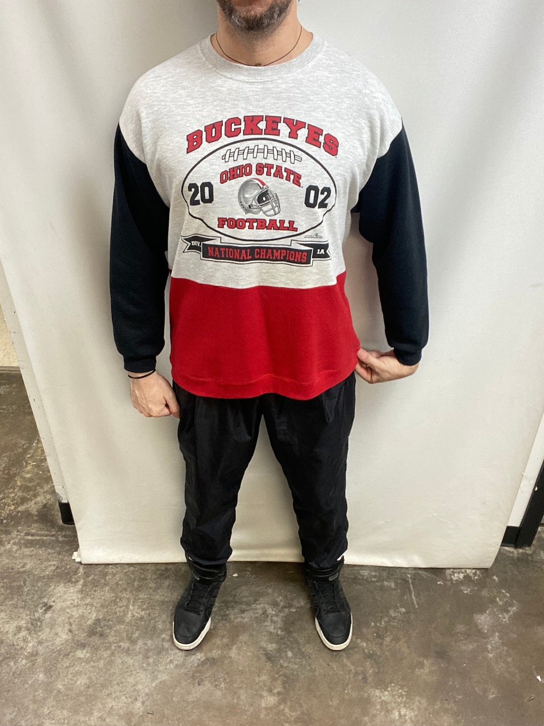 Vintage 2002 Ohio State Buckeyes Sweatshirt - College Football, Size L ...