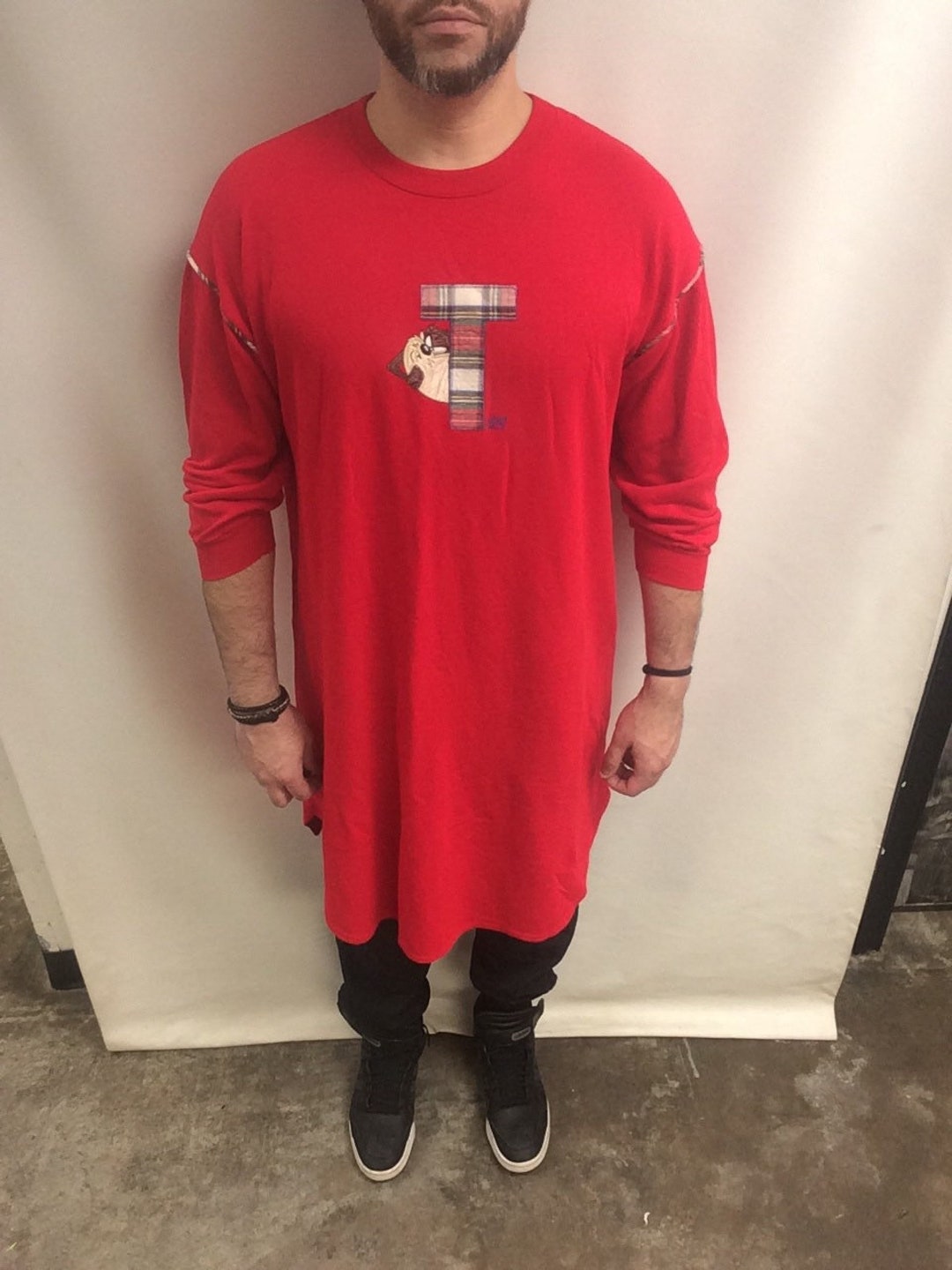 Vintage 90s Taz T-shirt: Looney Tunes Oversized Sleep Shirt (USA) - Etsy