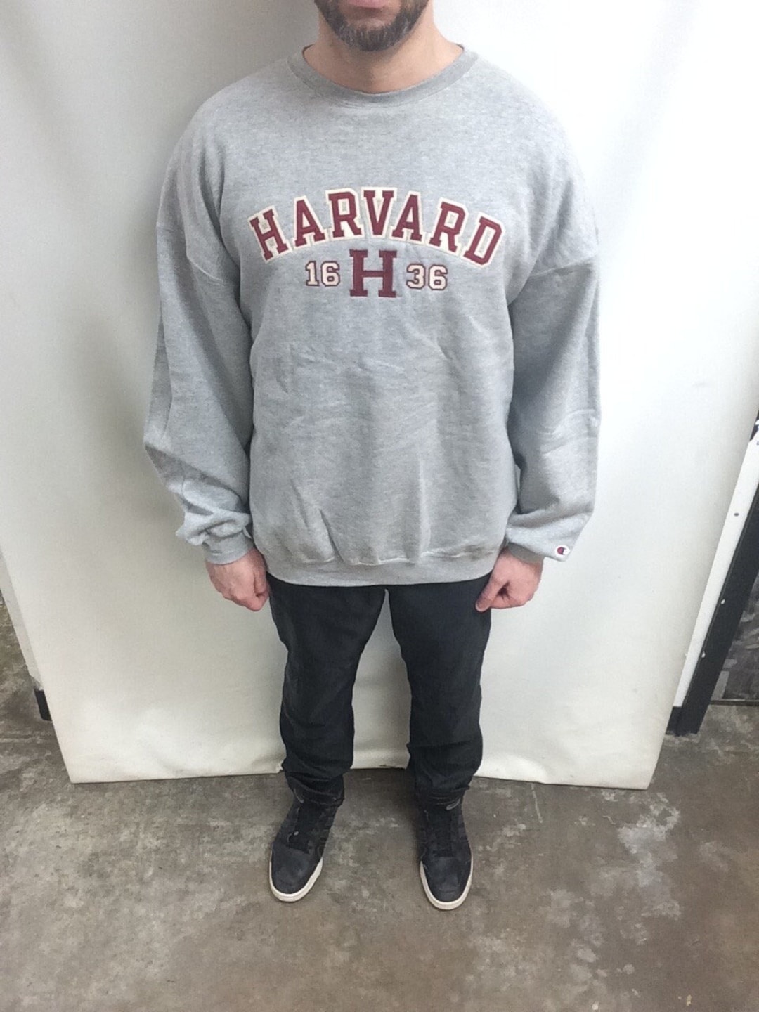 Vintage 2000’s Original Harvard University College Classic Gray White ...
