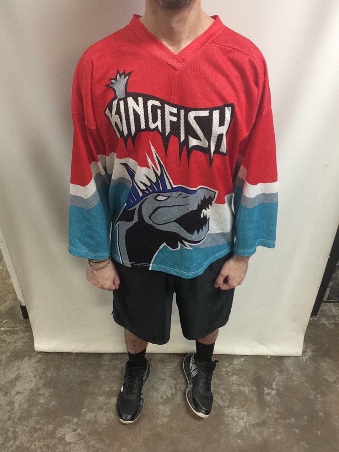 Vintage Baton Rouge Kingfish Colorful Hockey Jersey (made in USA) (size ...